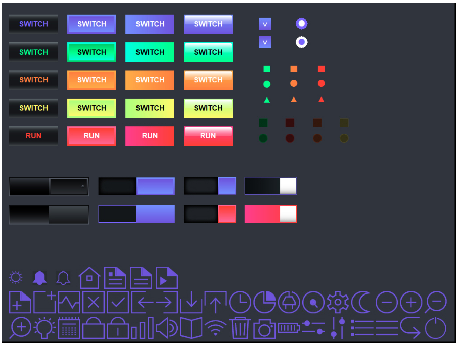 Solution Square : HMI DARK Theme1 Template