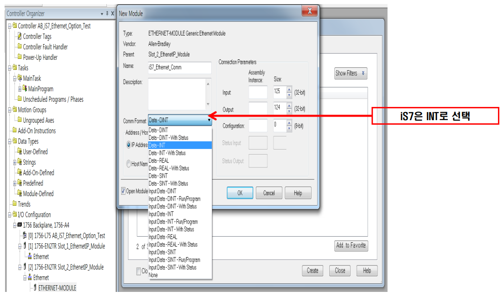 Solution Square : iS7 EthernetIP Option Guide (AB PLC)