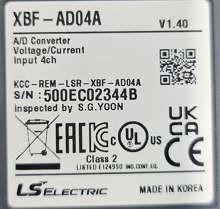 Solution Square : XBF-AD04A 카드 버전에 따른 4~20mA 입력값 편차에 대한 문의