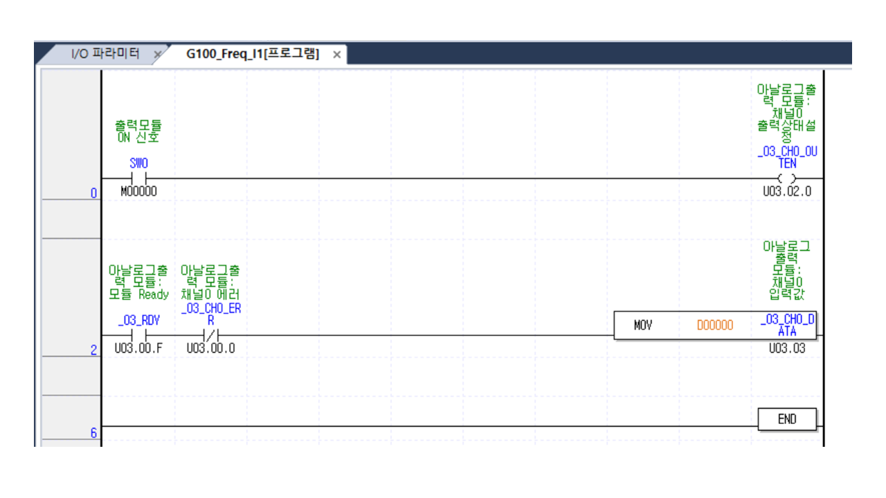 Solution Square : XGF-DC8A를 활용한 인버터 주파수 설정 방법