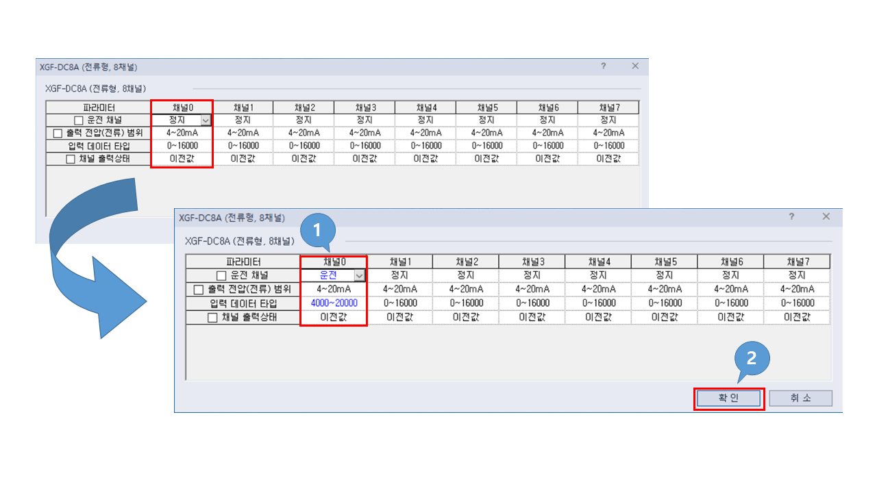 Solution Square : XGF-DC8A를 활용한 인버터 주파수 설정 방법