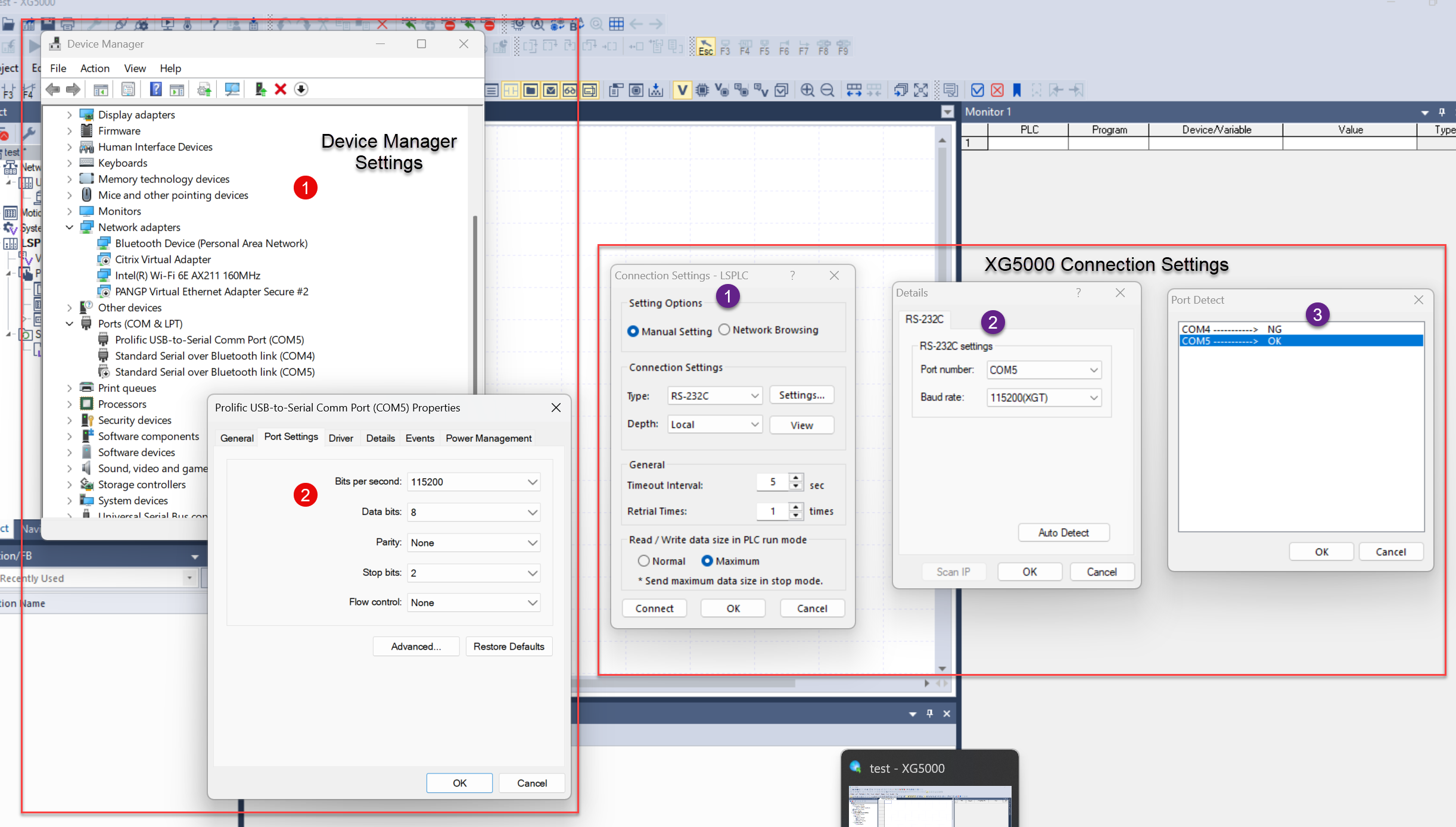 Solution Square : PC to PLC connection via RS232