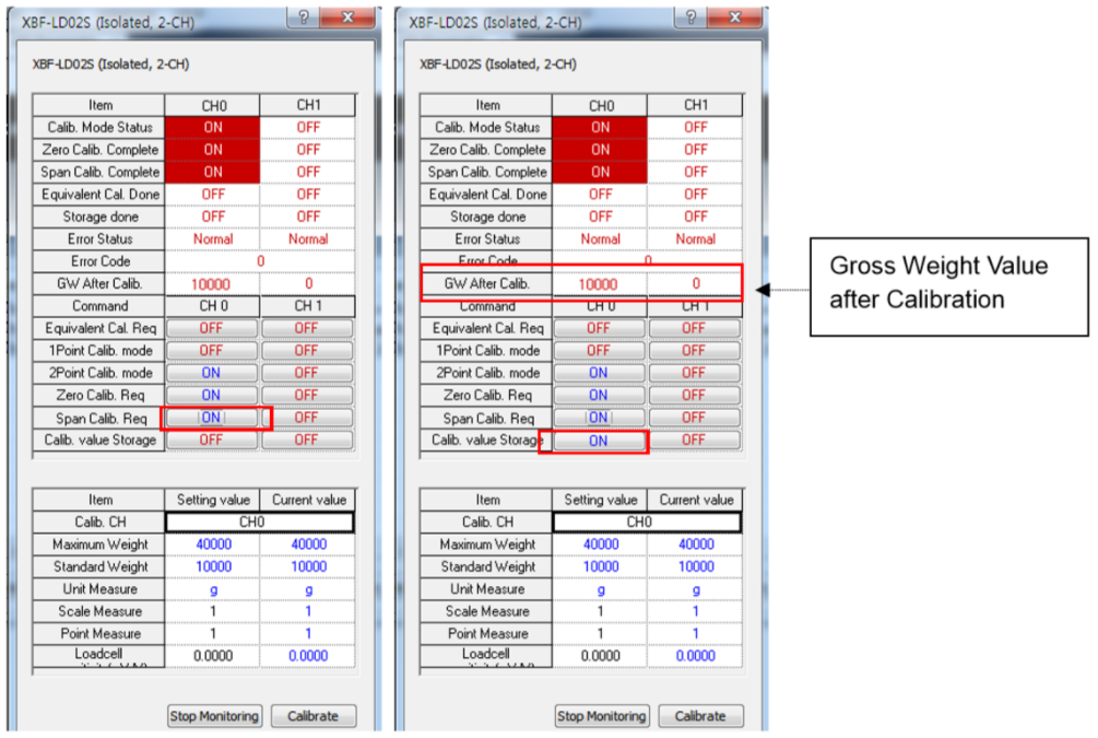 Solution Square : XBF-LD02S Load cell module setting