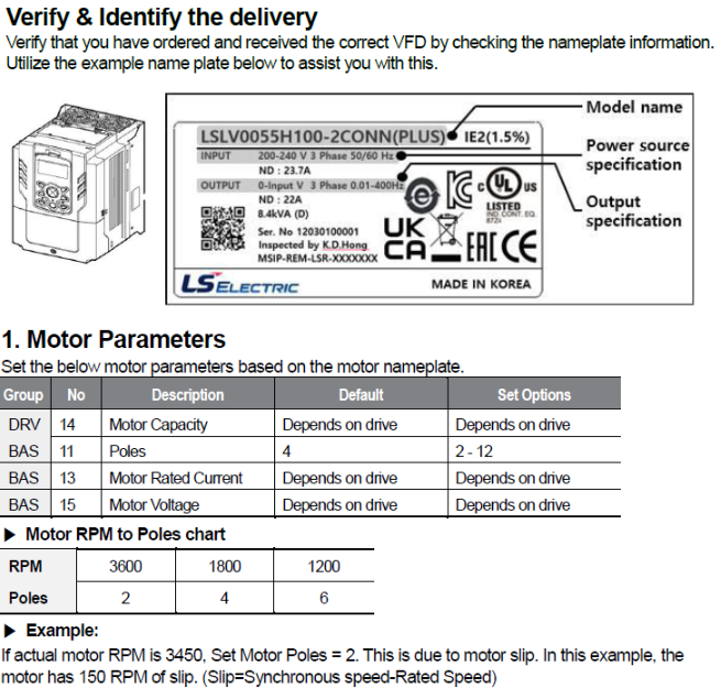 Solution Square : Setting Up Motor Parameters From Nameplate