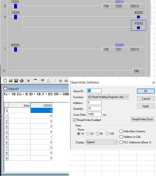 Solution Square : k120s Modbus Slave Mode사용 문의 입니다.