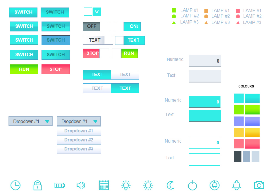 Solution Square : HMI White Theme1 Template