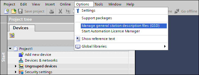 Solution Square : Downloading and Importing a GSD(ML) File for PROFInet Communications