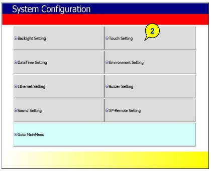 Solution Square : XP, eXP, iXP Touch Calibration 설정 방법