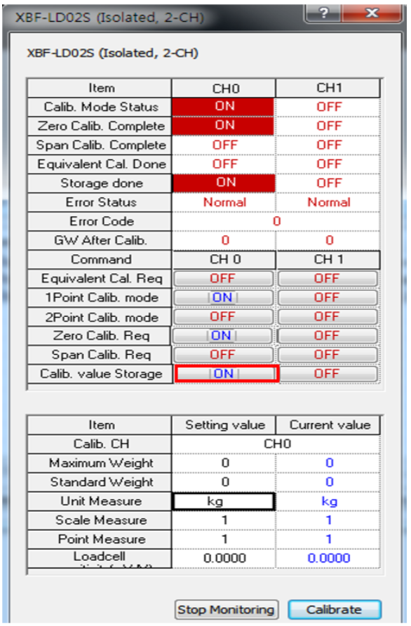 Solution Square : XBF-LD02S Load cell module setting