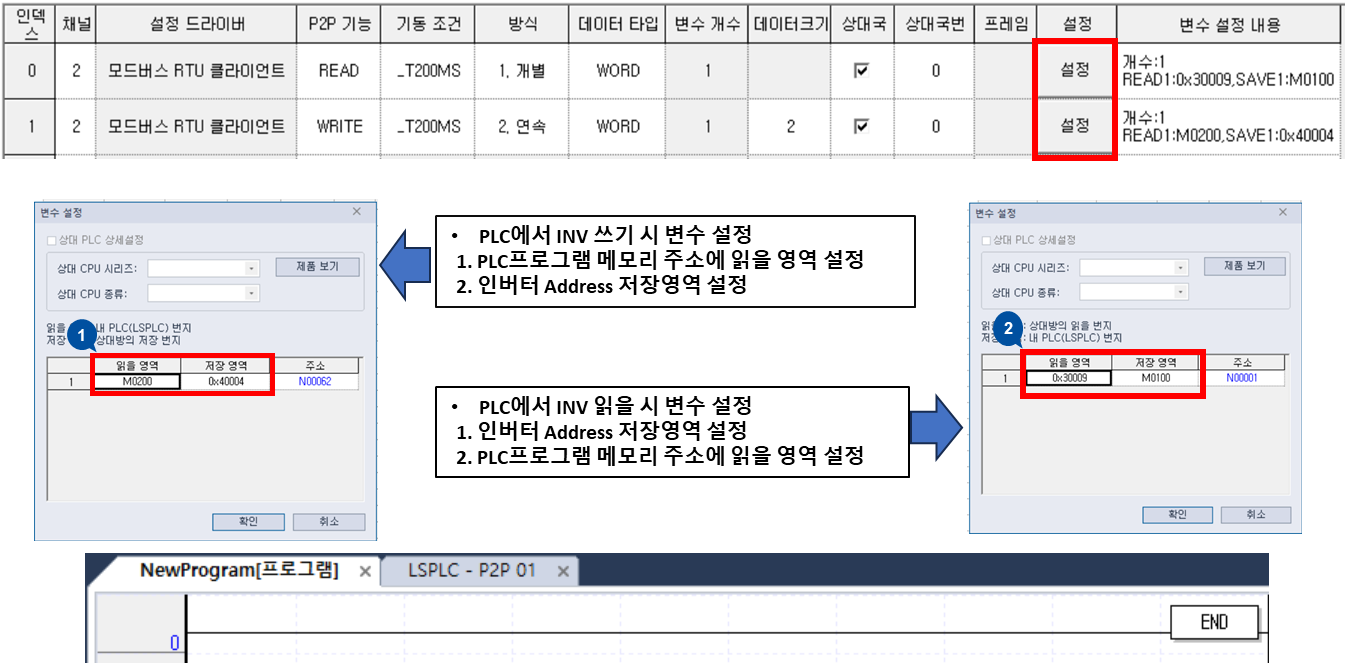 Solution Square : XGK PLC와 iS7 RS-485 통신 설정 방법