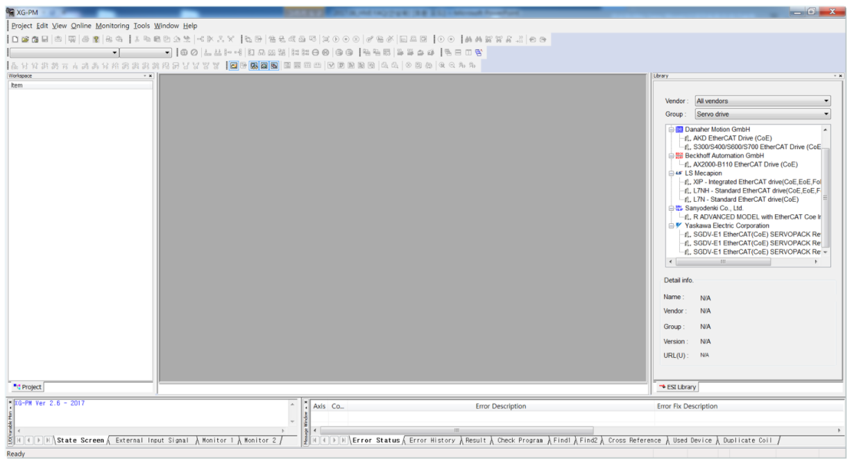 Solution Square : How to register EtherCAT Servo Drive XML file to XG-PM