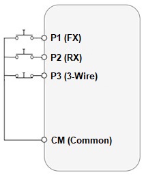 Solution Square : Setup for 3-Wire Control with Start and Stop Push Buttons