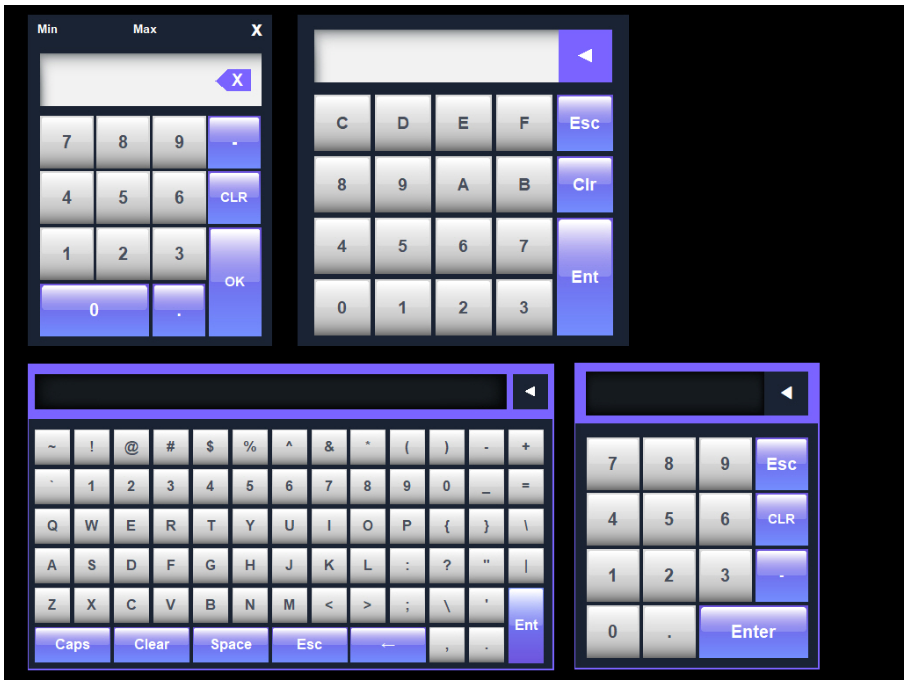 Solution Square : HMI DARK Theme1 Template